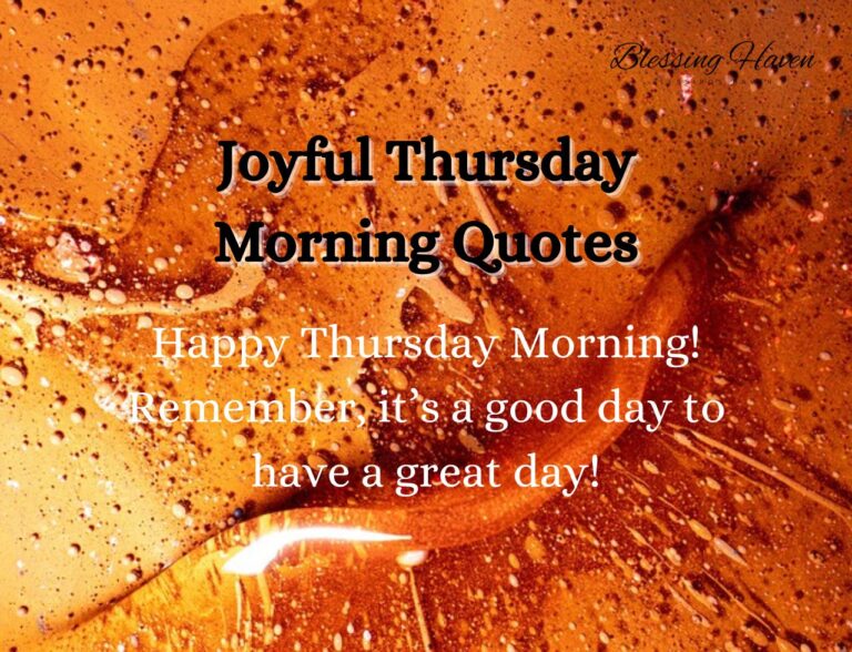 70+ Thursday Morning Blessings To Start Your Day Happy