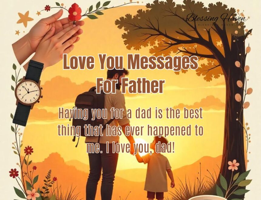 80+ Love You Messages and Quotes For Father