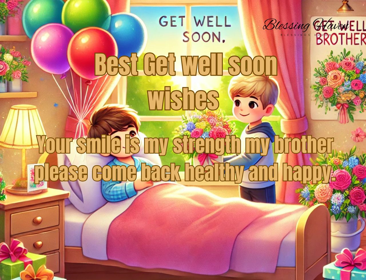 40+ Get well soon Brother Wishes, Quotes, and Captions