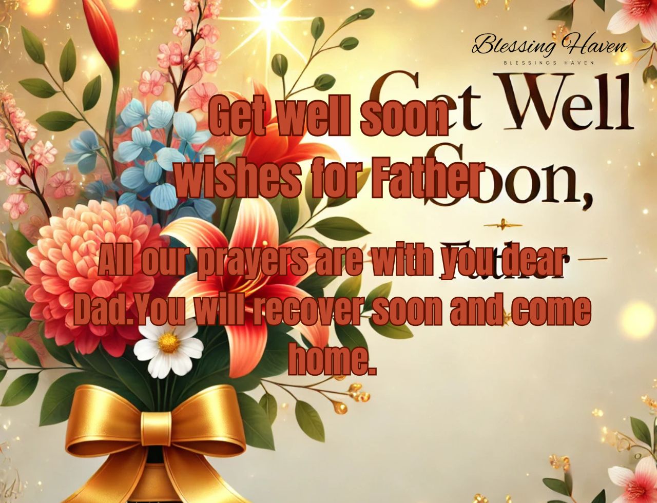 40+Get well soon Quotes, Messages and Captions For Fathers