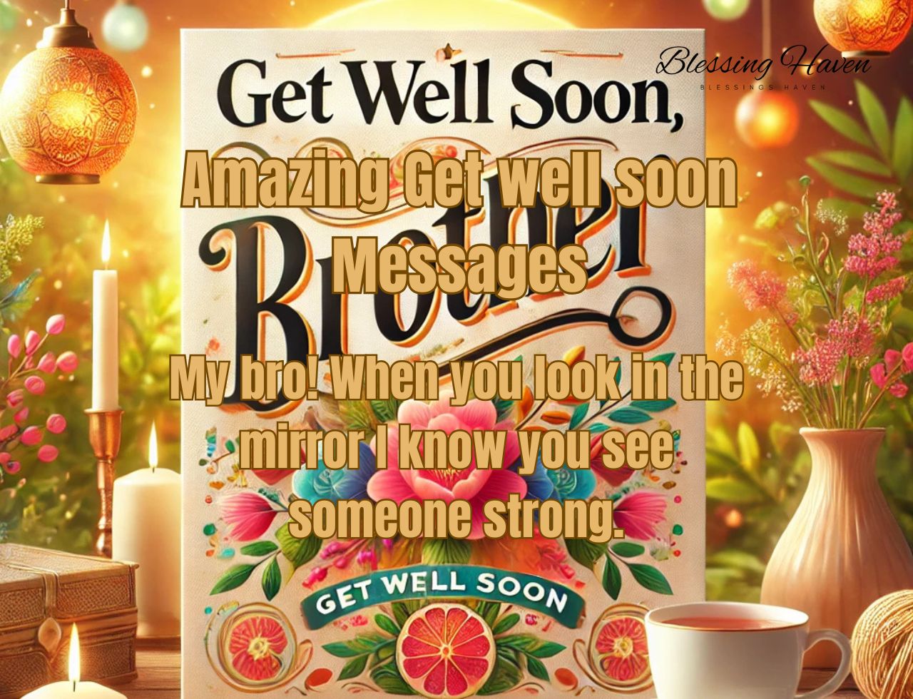40+ Get well soon Brother Wishes, Quotes, and Captions