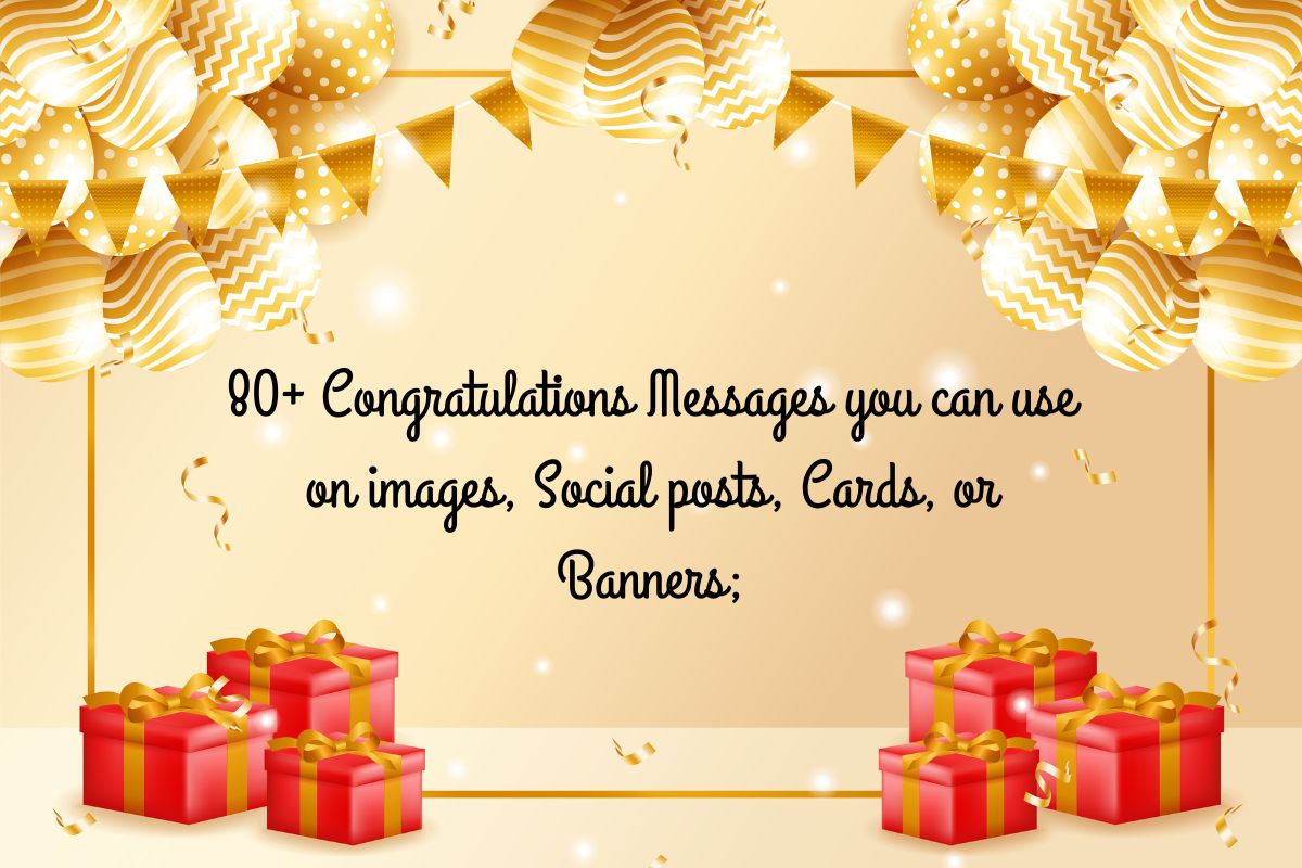 Congratulations Messages for Images, Cards & Posts